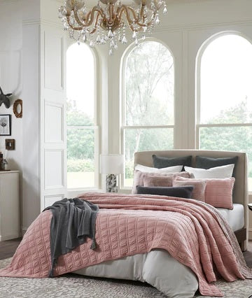 Pluchi New Arrivals: Miraya Pink Pearl 100% Cotton King Size Bed Cover ...