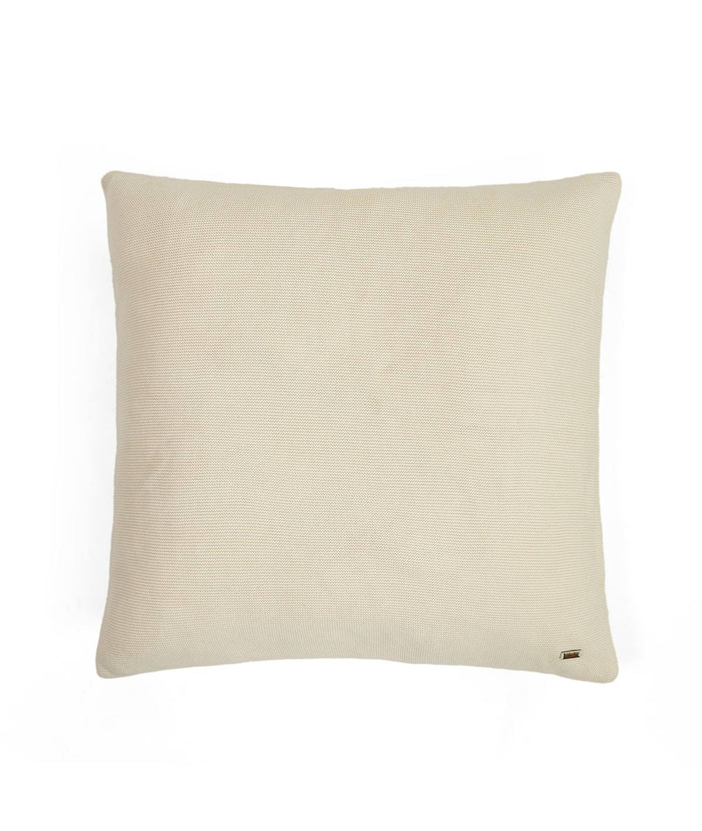 Transfer Knit Natural Cotton Knitted Decorative 24 X 24 Inches Euro Sh ...
