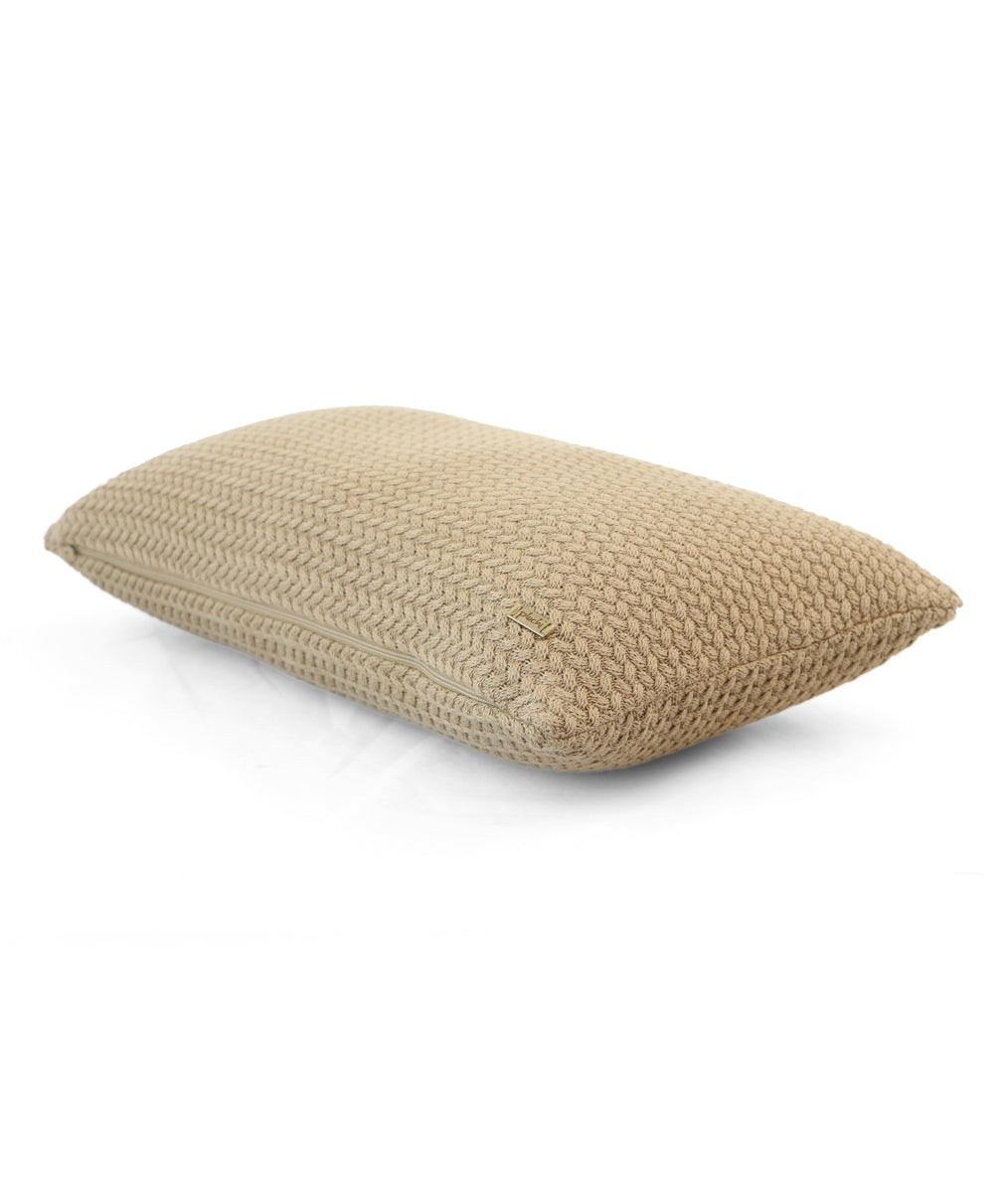 Anna Khaki Decorative 12 X 20 Inches Cushion Cover – Pluchi Online