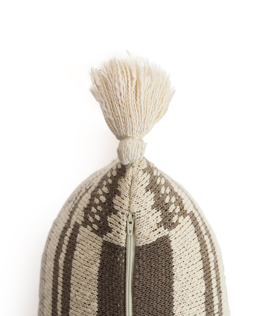 Tribal Cotton Knitted Decorative Stone & Natural Color 16 x 24 Inches ...