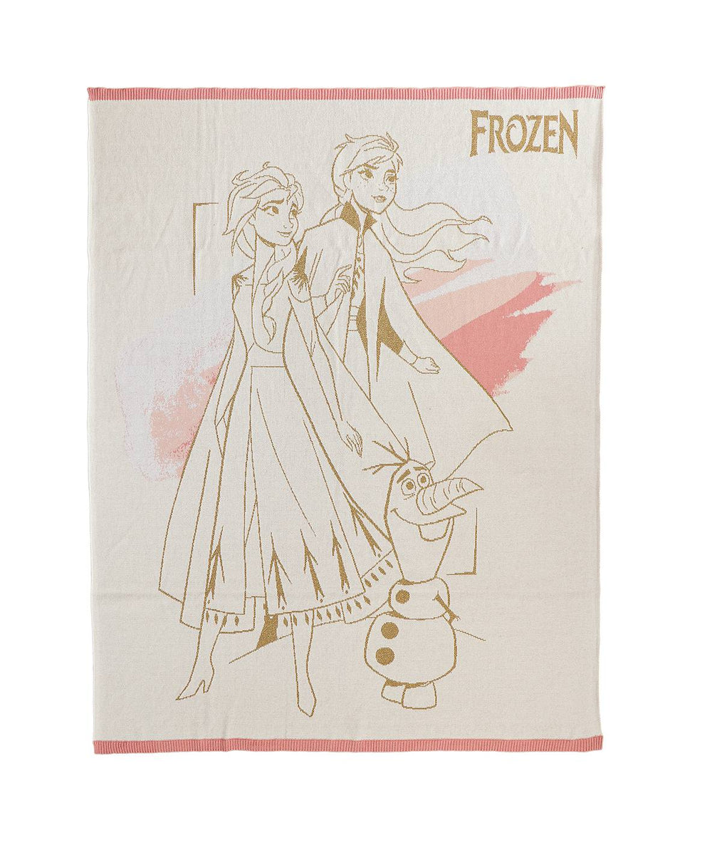 Anna Elsa Frozen Cotton Knitted Throw / Ac Blanket For Kids For Use In ...