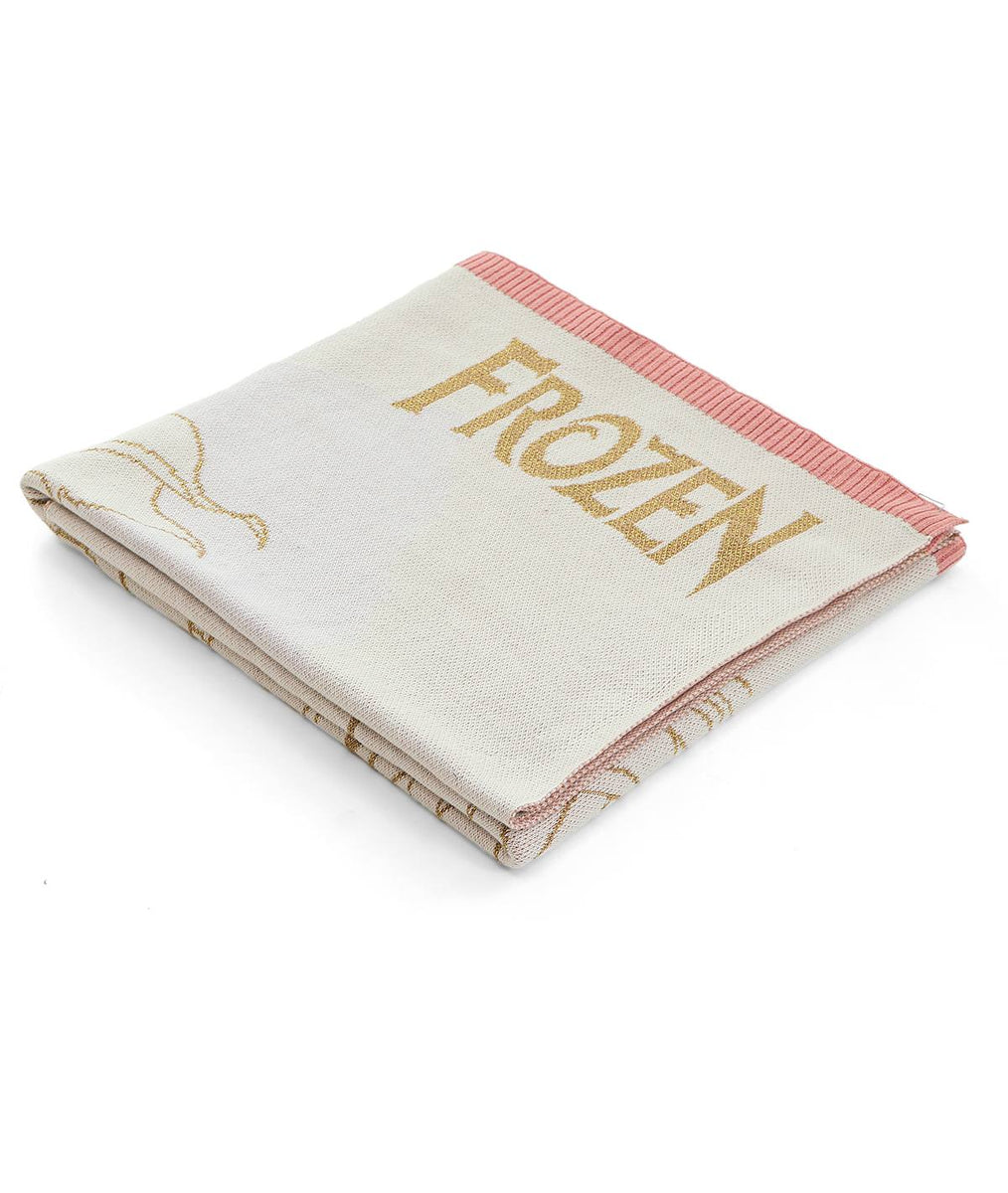 Anna Elsa Frozen Cotton Knitted Throw / Ac Blanket For Kids For Use In ...