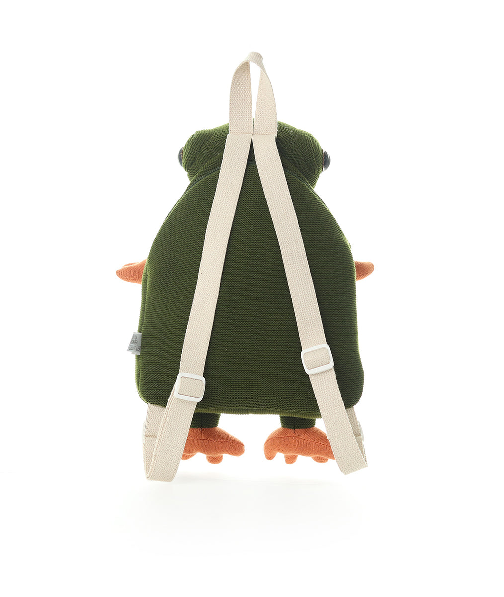 Hoppy Frog Sage green, Natural Mel. & Orange Kids Bag – Pluchi Online