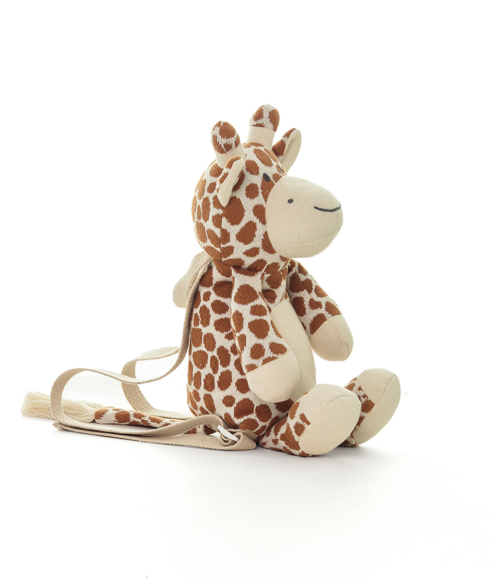 Giraffe Natural & Cashew Rust Color Kids Bag/Kids Travel Bag – Pluchi ...