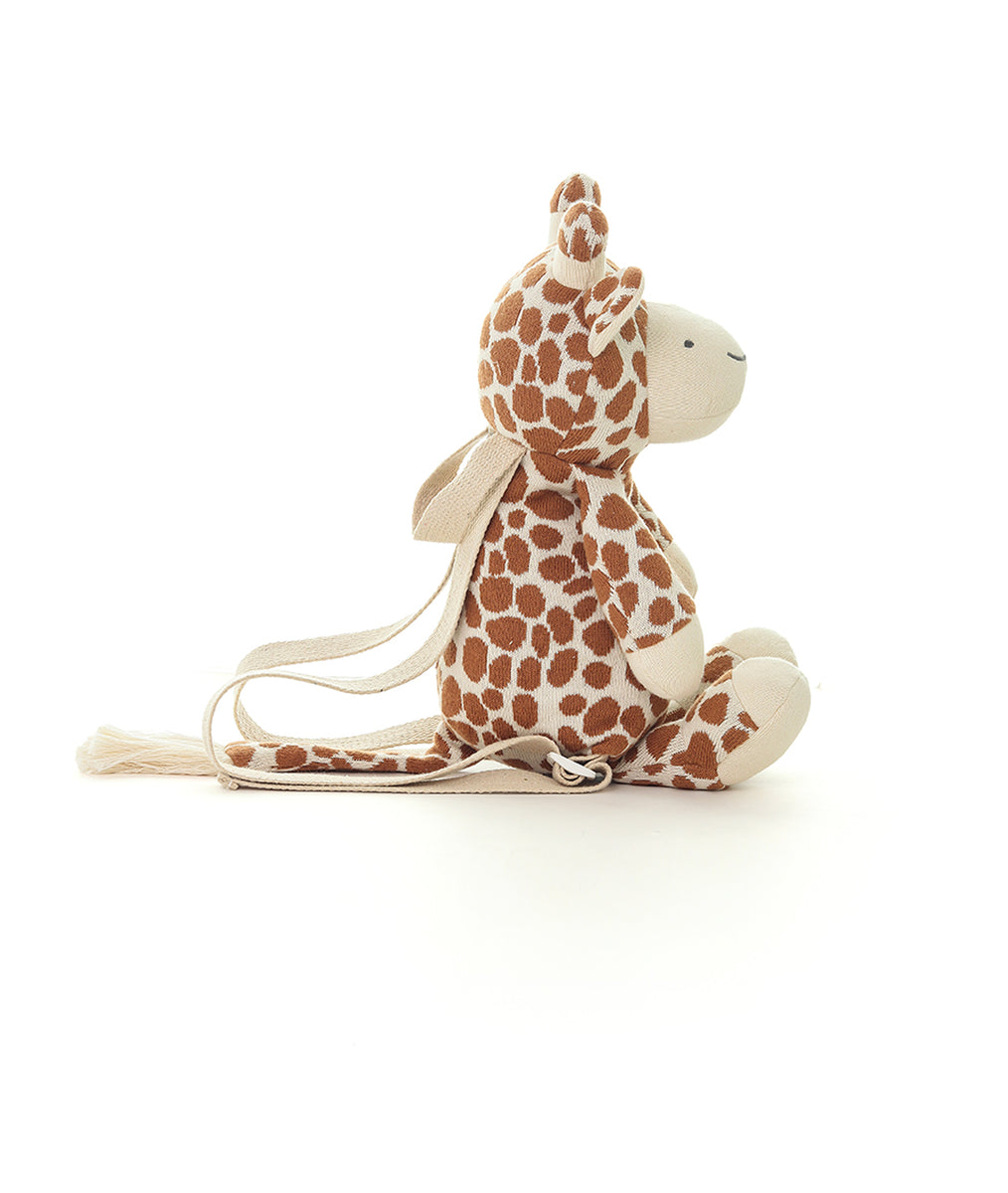 Giraffe Natural & Cashew Rust Color Kids Bag/Kids Travel Bag – Pluchi ...