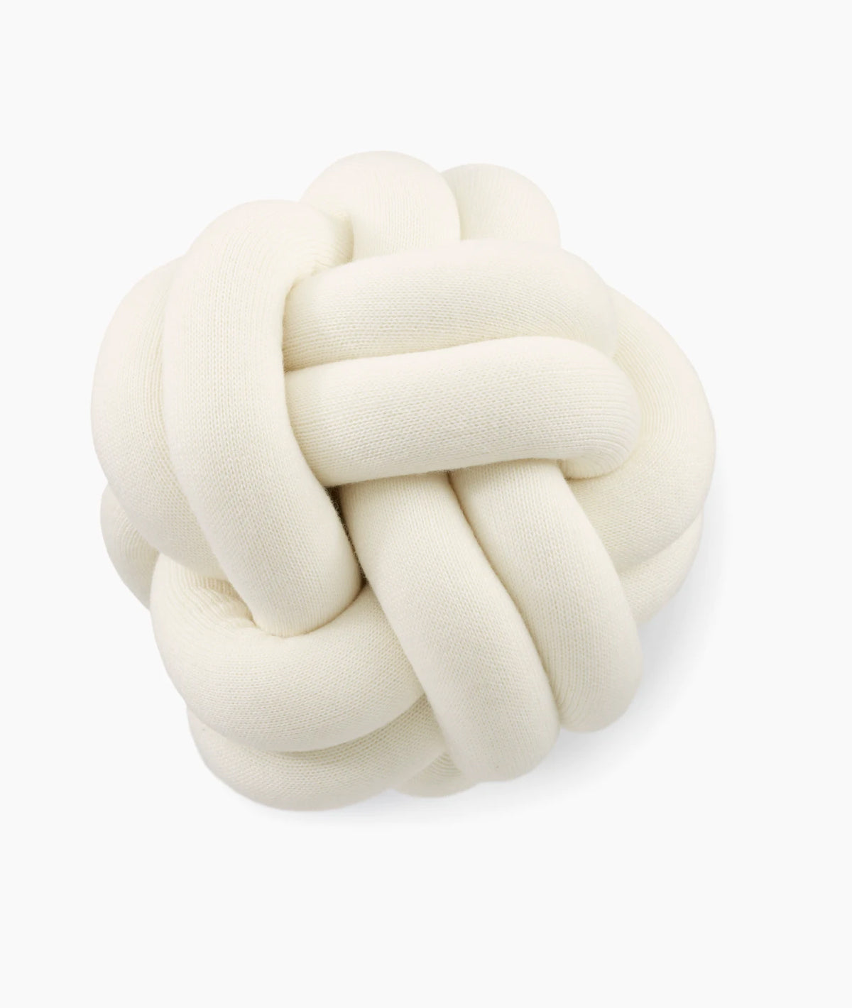 Nodo Cotton Knitted Decorative Ivory Color 11 x 11 Inches Knot Pillow ...