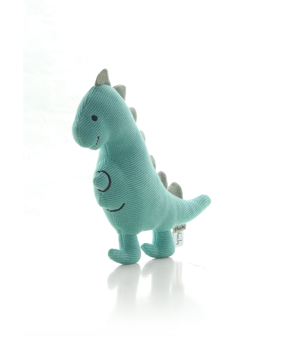 Cute Dino Cotton Knitted Stuffed Soft Toy for Babies & Kids (Fresh Min ...