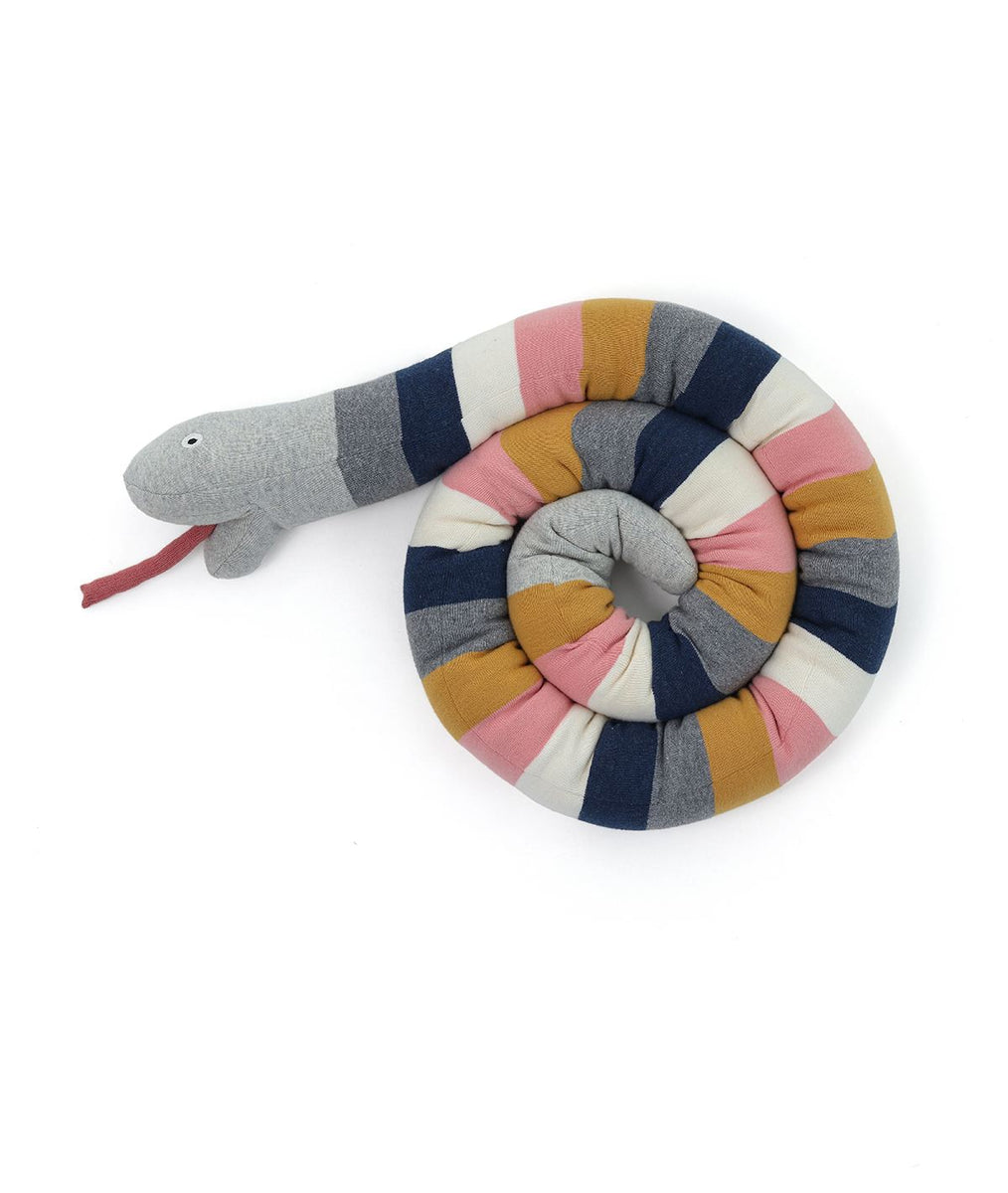 Bella Snake Cotton Knitted Stuffed Soft Toy (Multi Color) – Pluchi Online